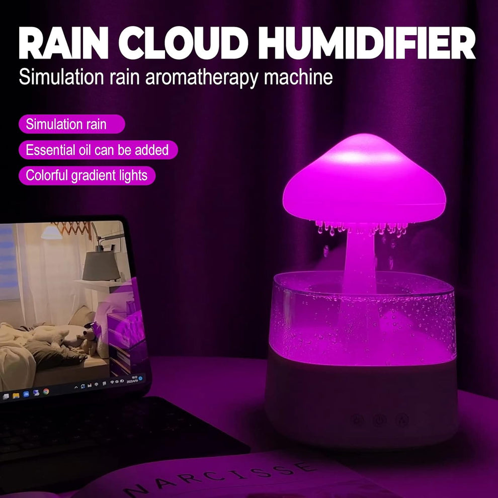 Rain Cloud Humidifier with Aromatherapy - Rain Cloud Diffuser – Olliri